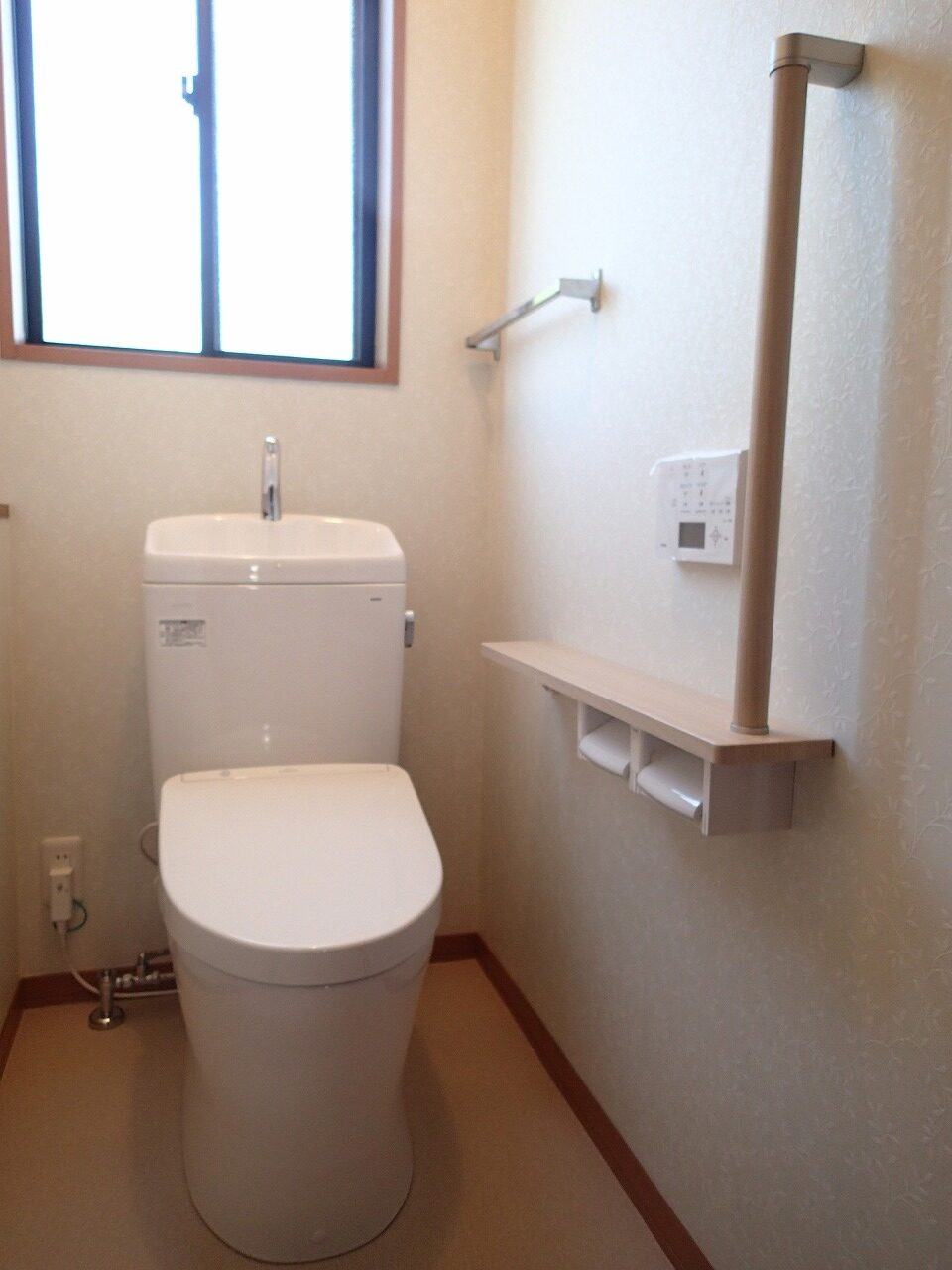 【TOTO】ピュアレストQR アプリコットF1A ＋ 棚一体タイプてすり | 桶庄＆みずまわり